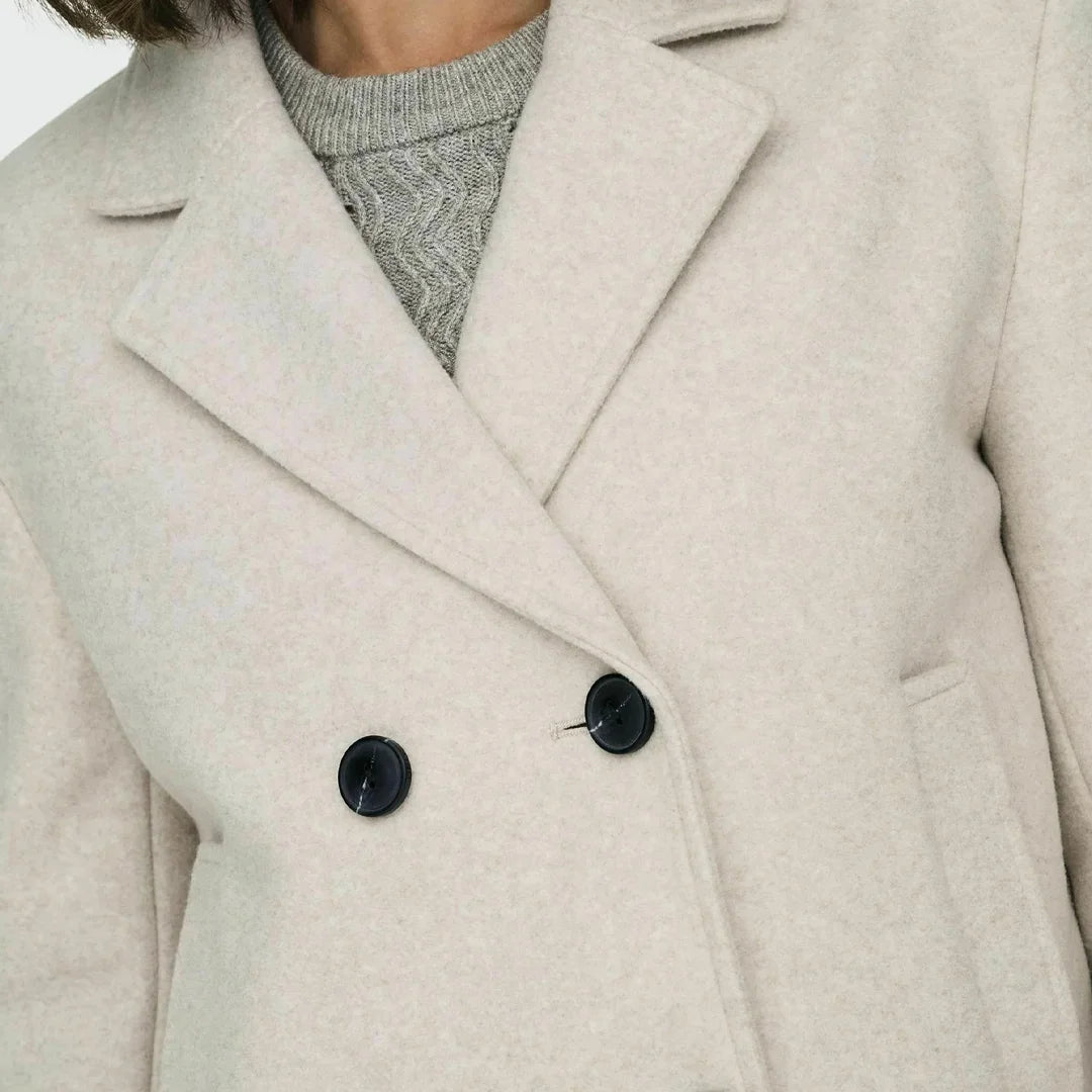 ONLY ONLFREJA LIFE Classic Blazer for Women – Neutral Humus Shade – My Store